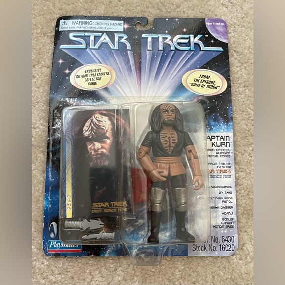Playmates | Toys | 997 Star Trek Captain Kurn Playmates New In The Box ...